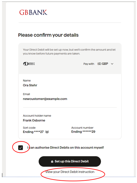 How do I set up a Direct Debit for my Lending account? – GBB